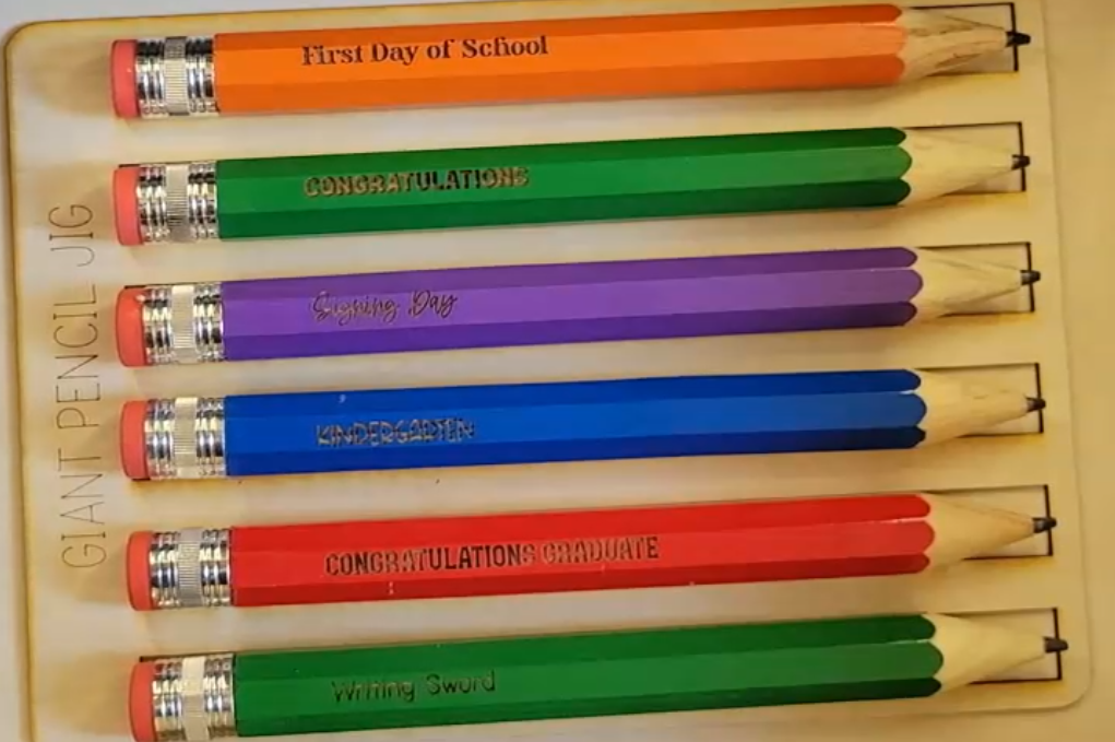 How to engrave a giant pencil and 6 fun ways to use them - Stem Starters