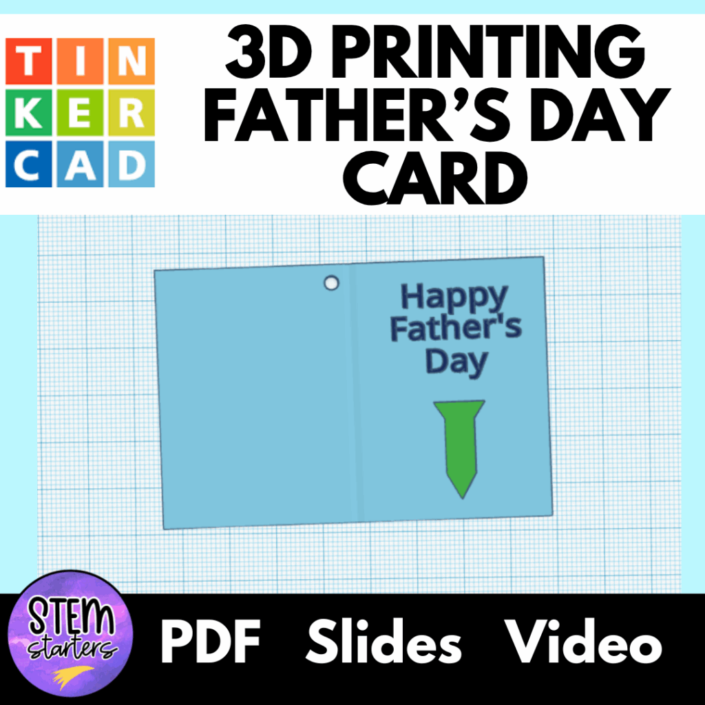 Create a Card for Father's Day using 3D printing and Tinkercad - Stem ...